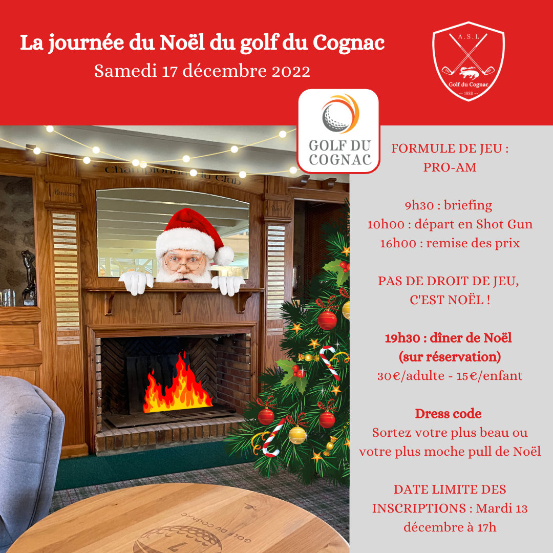Le Golf du Cognac fête Noël • Golf du Cognac